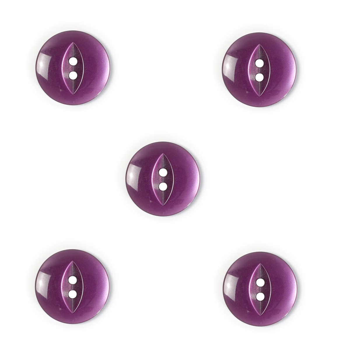Trucraft - Fish Eye Sewing Buttons - 19mm Size 30 - Purple - Pack of 5 ...