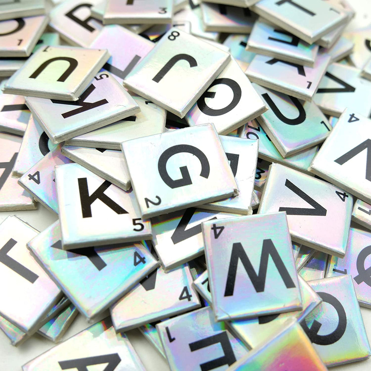 Dovecraft Mini Scrabble Letter Tile Craft Embellishment 200 Iridescent ...